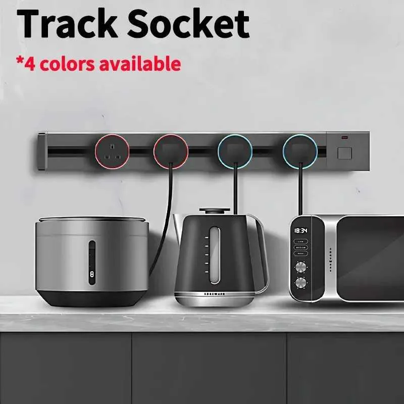 Detachable Power Socket With USB Charging Ports Wall Mounted, Portable ...