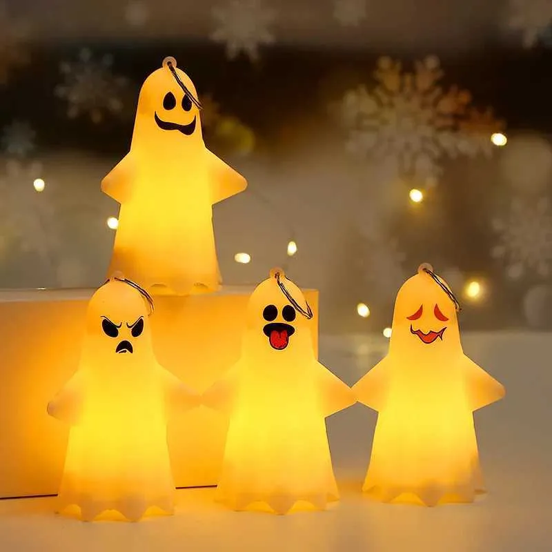 LED Halloween Ghost hanging lights - Cute Pumpkin Lantern Pendant for ...