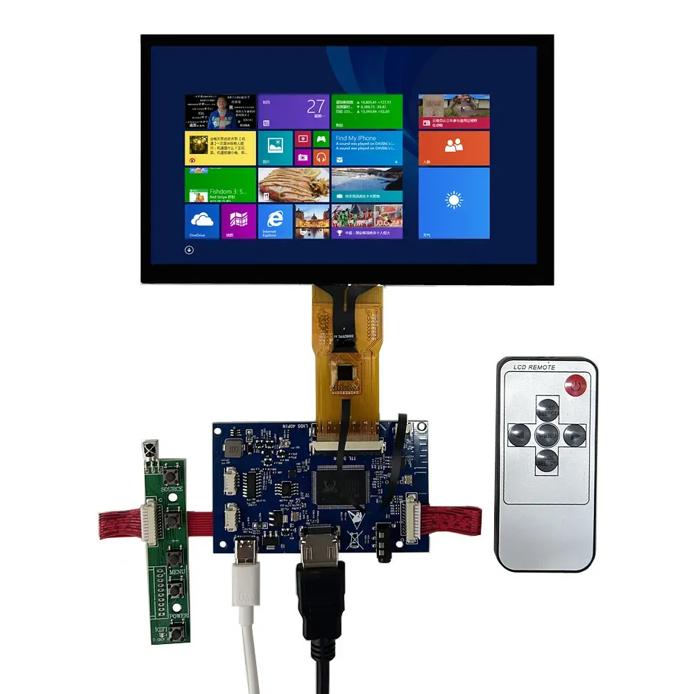Diy Arduino Lcd Display Project Board With 7 Digitizer Touchscreen And Hdmi Compatibility For