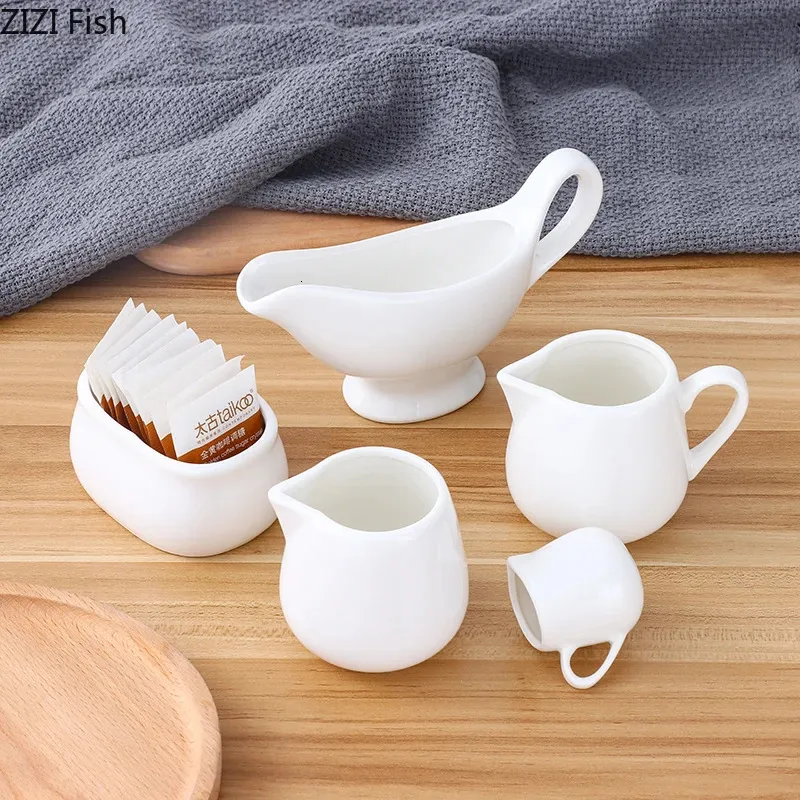 Premium Ceramic Milk Frothing Jug - 600ml Latte Art Pitcher, Barista ...