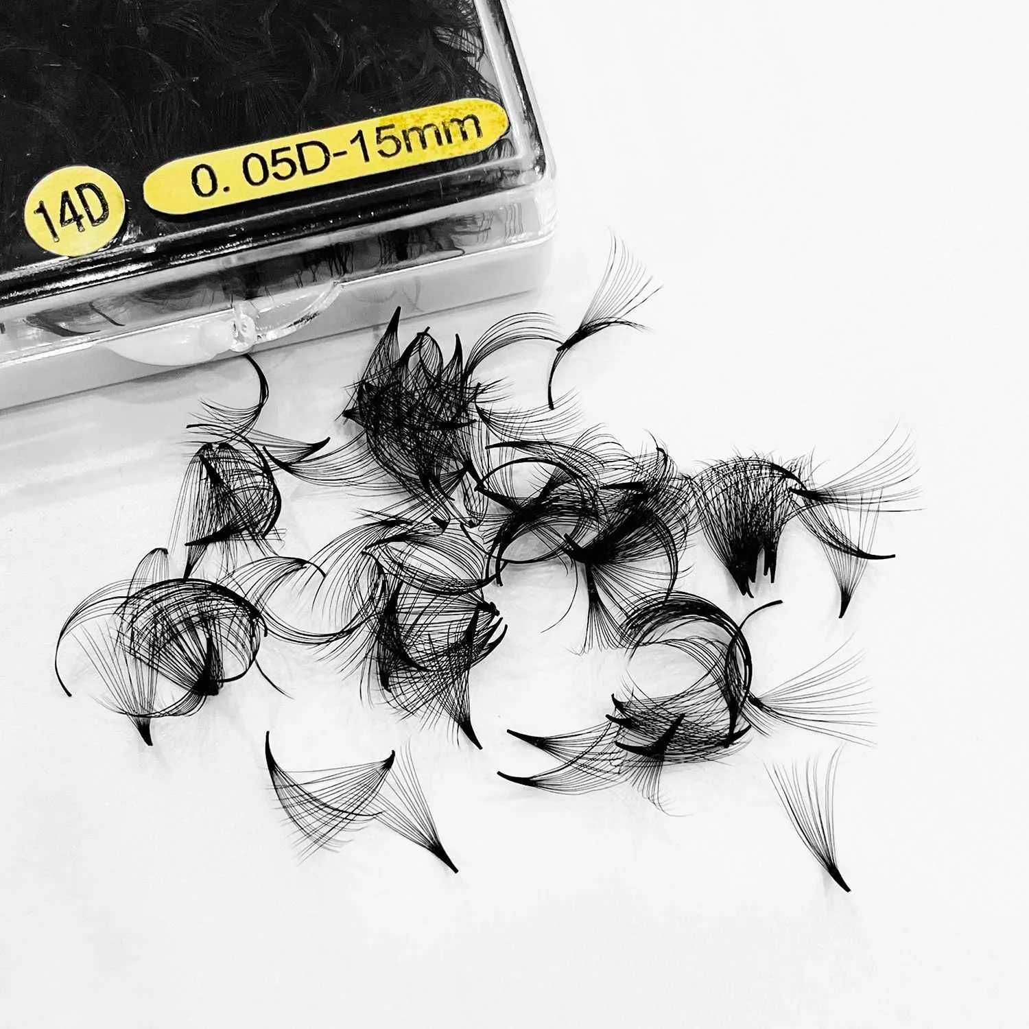 Mega Volume Lashes: 500 Fan Loose Pointy Premade Eyelash Extensions ...