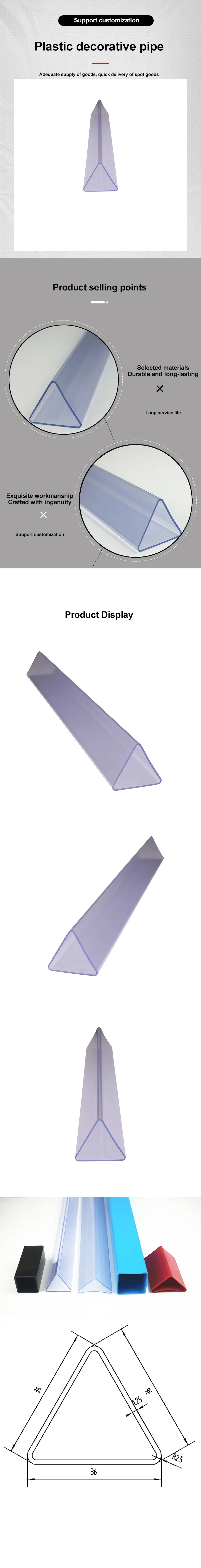 Triangle PVC Tube: Premium Plastic Tubes for Packaging & Decoration ...