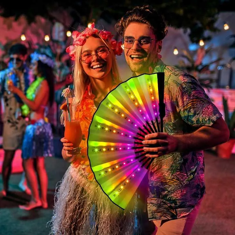 Halloween LED Glowing Folding Fan Handheld Colorful... From Muyang_li1 ...