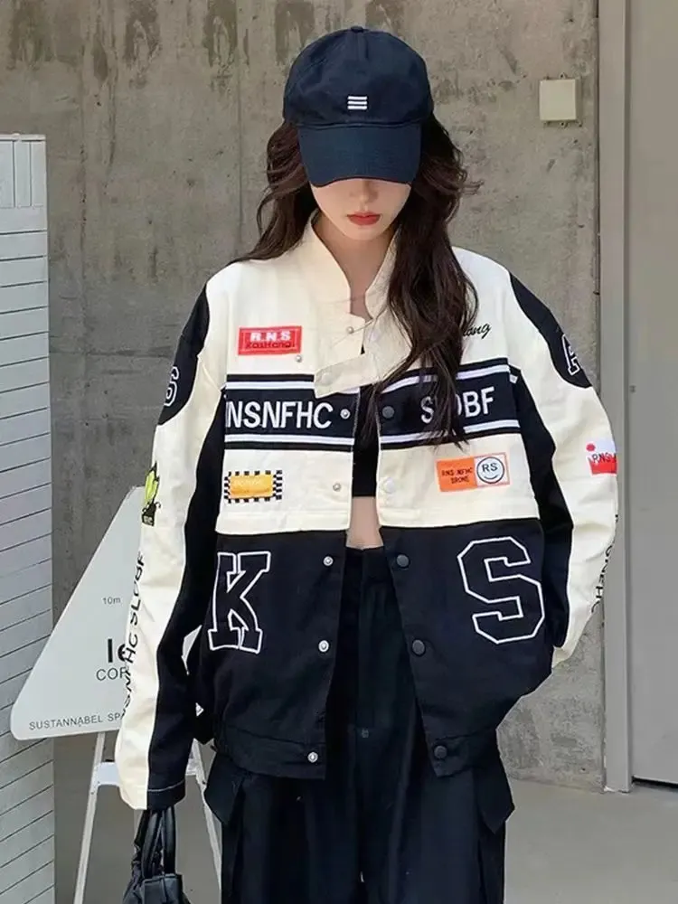 Chaqueta De Motocicleta De Otoño De Primavera De Mujeres: Diseño ...