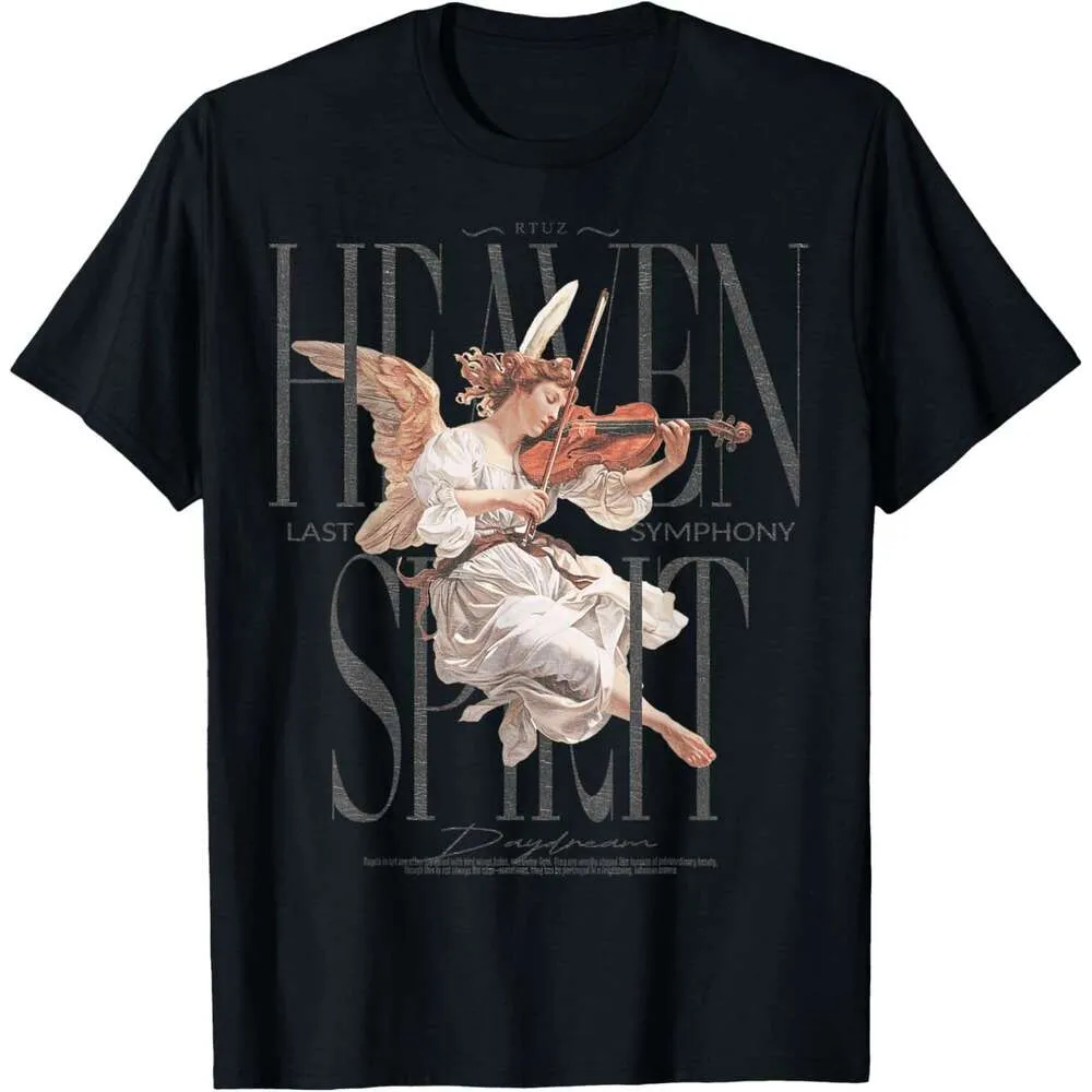 Wholesale Men's Summer Angel Wings Graphic T Shirt Casual Short Sleeve ...