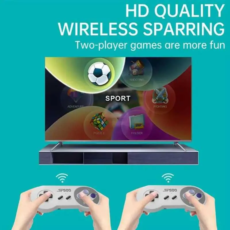 Wireless HD Family Nintendo Game Console With Gamepad Sf900 XO ...