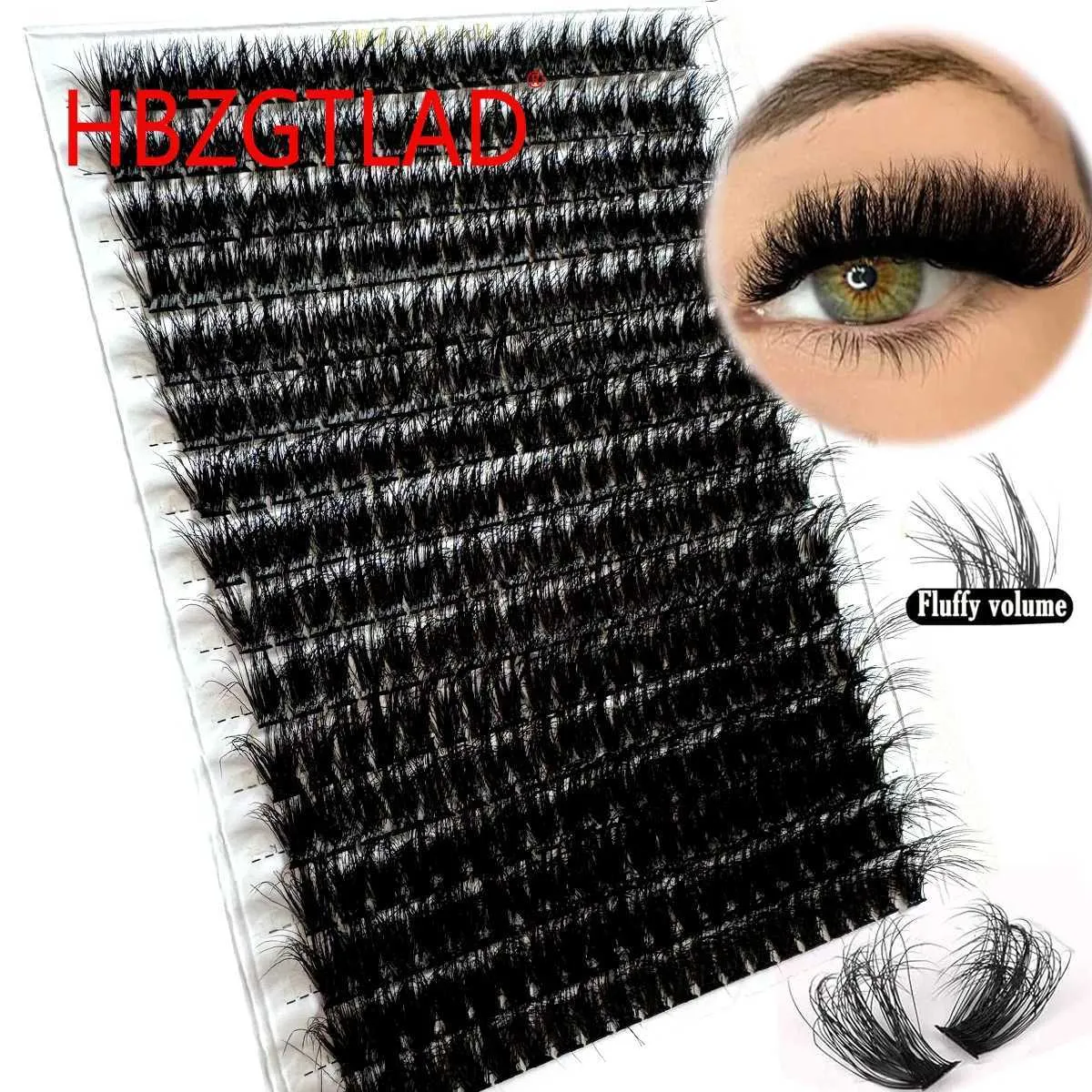 8D Fluffy Thick Eyelash Clusters 60 Clusters DIY Individual Lashes ...