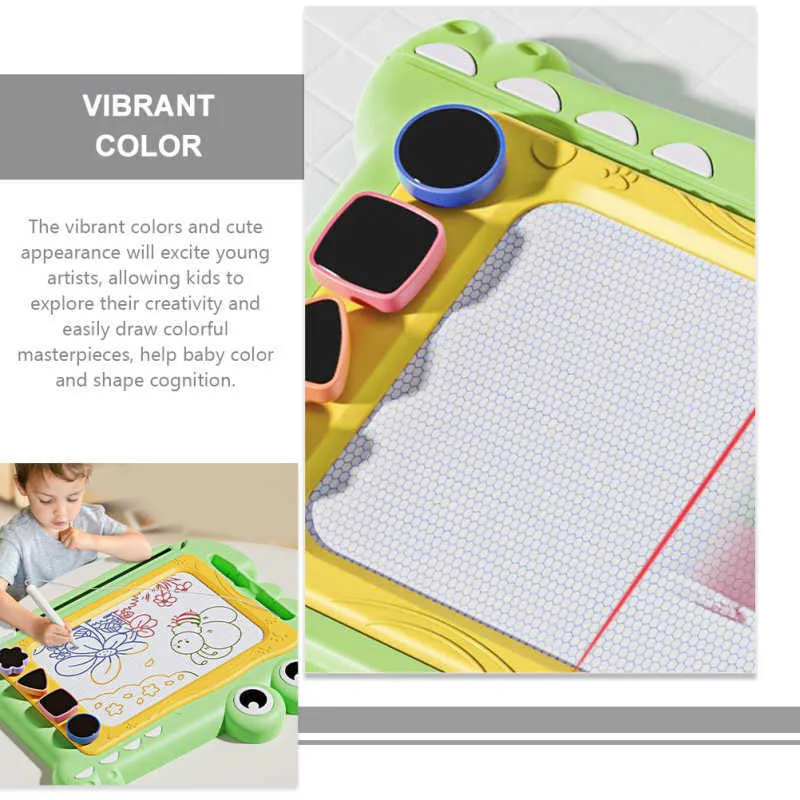 Magnetic Drawing Board for Toddlers 1-3 - Crocodile Sketch Pad ...