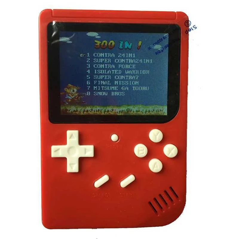 Portable Retro Game Console - Mini Handheld Video Game Player with 300 ...