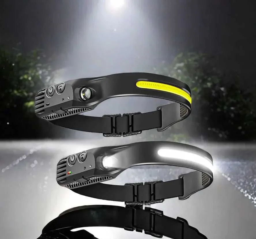 Lightweight Full Vision Motion Activated Headlamp With Motion Sensor ...