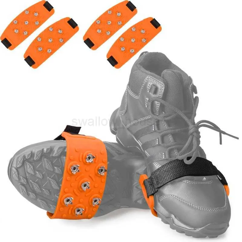 Ice Cleats Crampons - 7-Stud Anti-Slip Snow Grips for Boots & Shoes ...