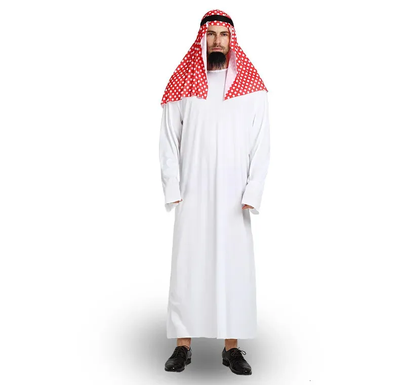 Dubai Prince Costume for Men - Middle Eastern Arabic Outfit, White Robe ...