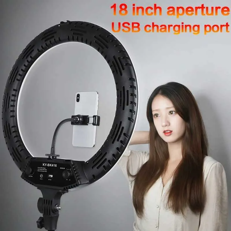 DHgate.com:Upgraded 18" LED Ring Light with 416pcs LED Beads, Dimmable ...