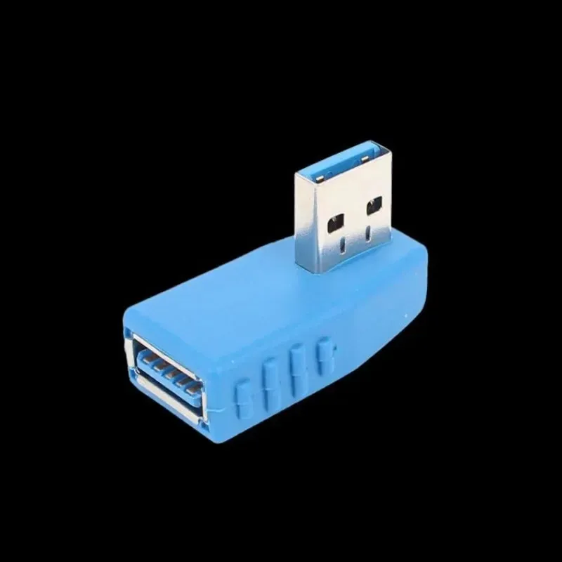USB 3.0 90 Degree Adapter: High-Speed Left/Right Elbow Extension Cable ...