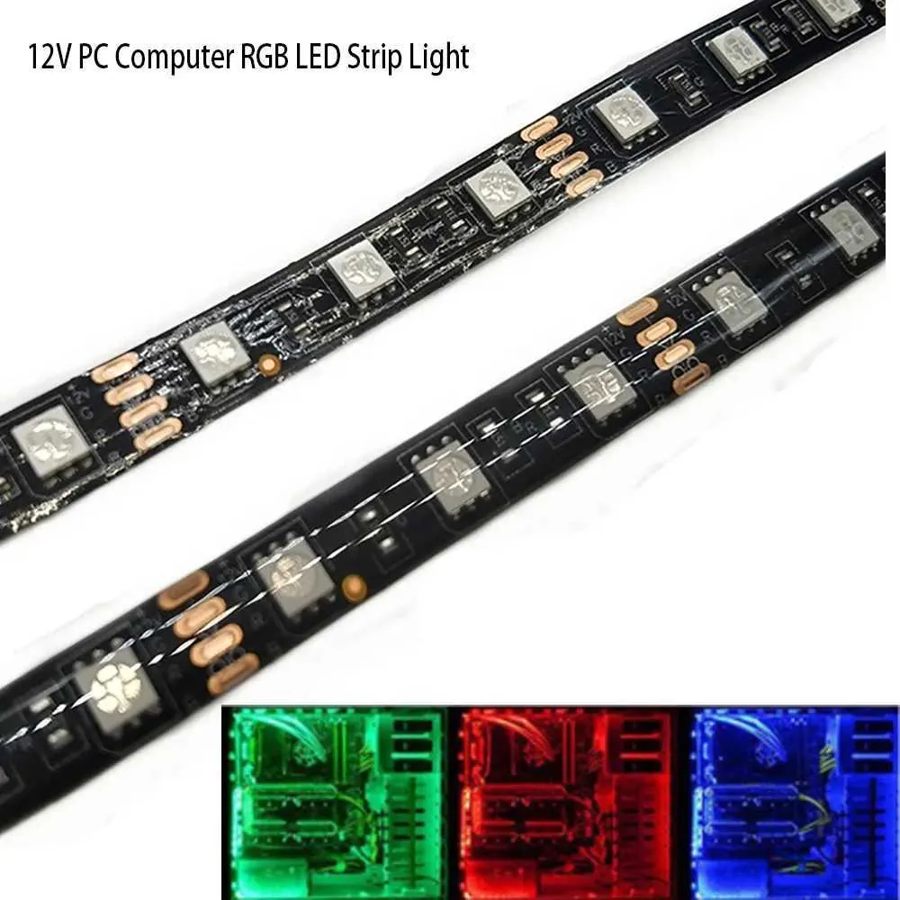 RGB Smd Strip Light Light For PC Computer Case With 4pin Headers ...