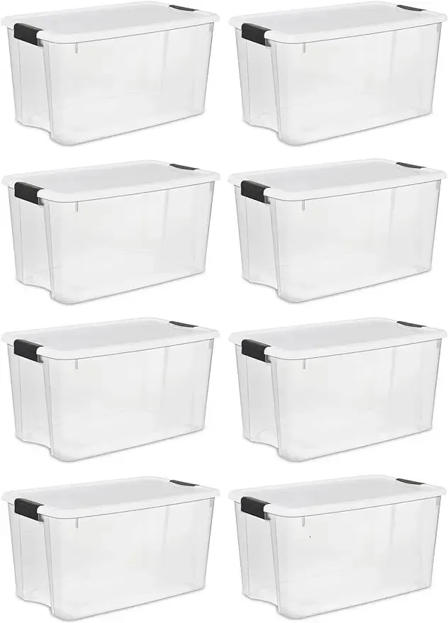 Super Lock Box 70 Qt Stackable Indoor Boat Storage For Organized ...