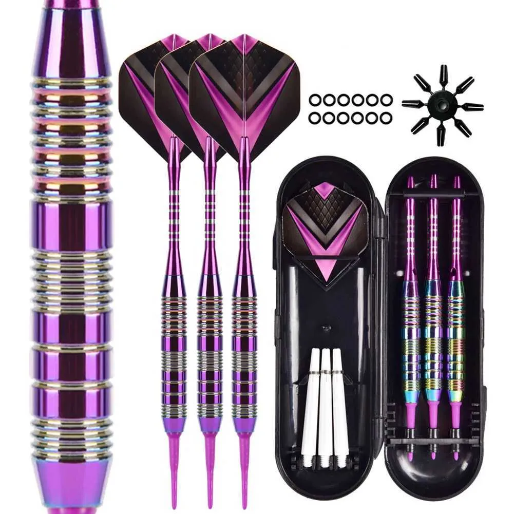 Soft Tip Dart Set with Flight Protectors - Lightweight Throwing Darts ...