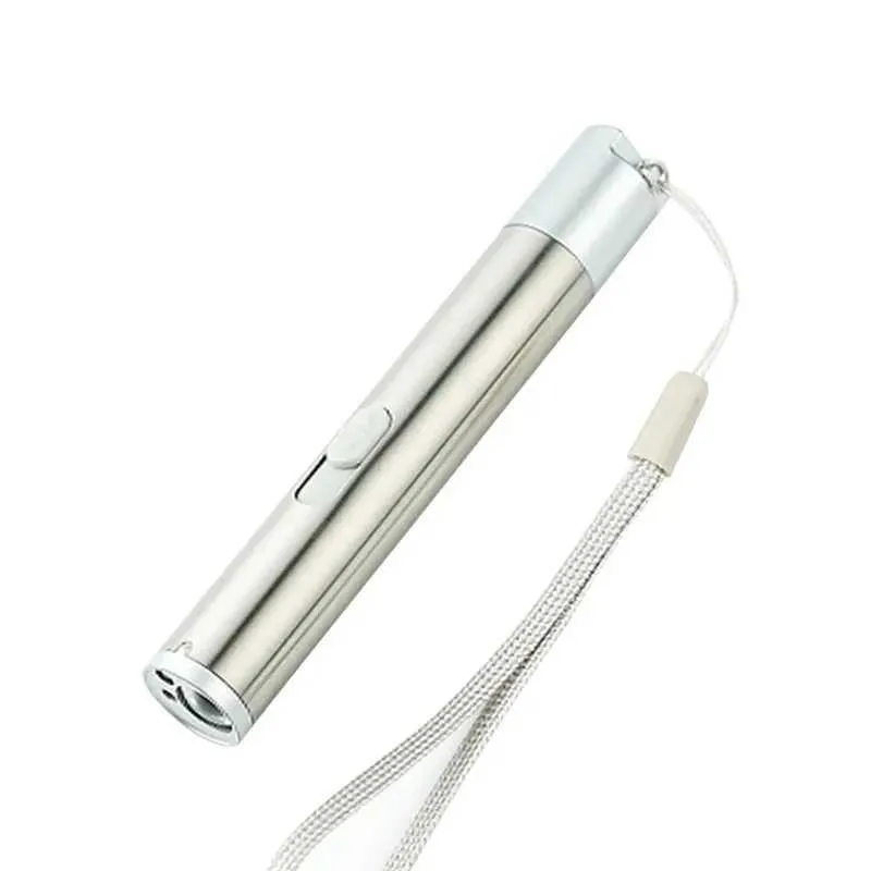 3-in-1 Laser Pointer Pen with UV Light & Flashlight - Rechargeable ...