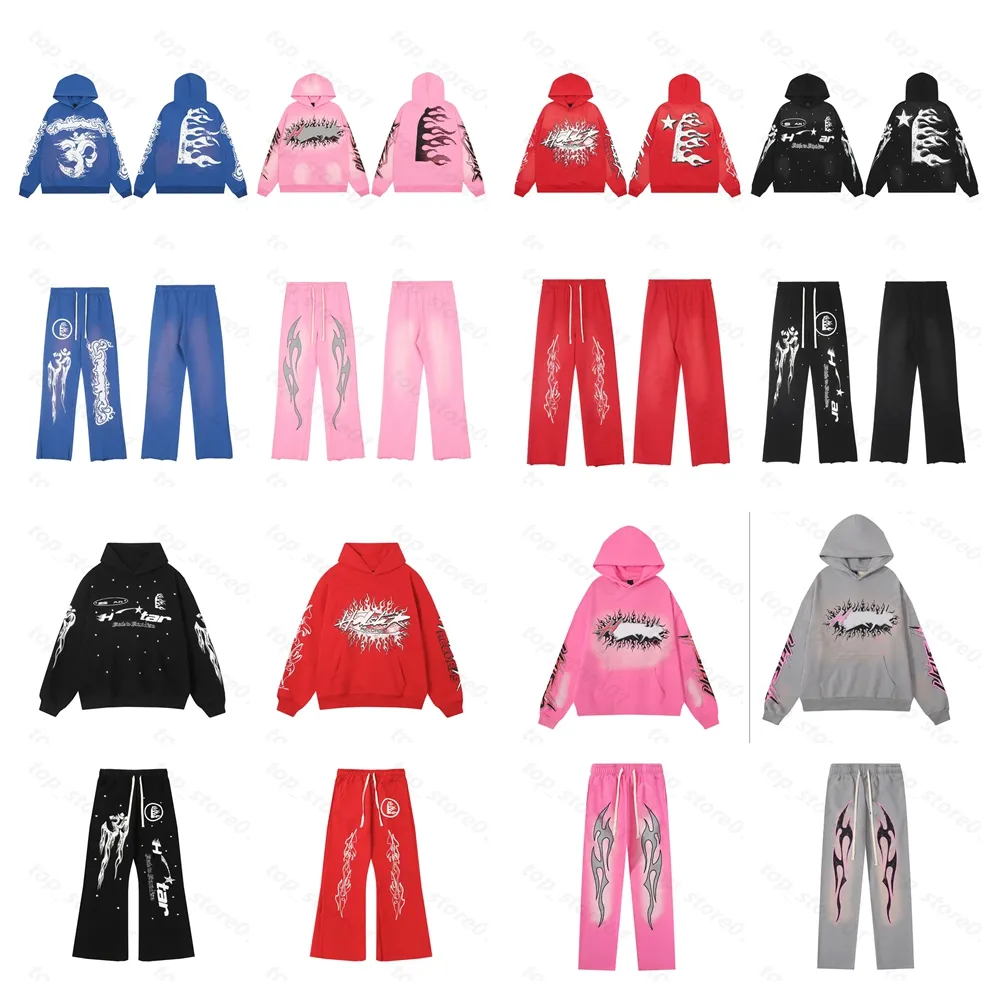 Men's Long Sleeve Hooded T-Shirt & Tracksuit Set - Hip Hop Streetwear ...