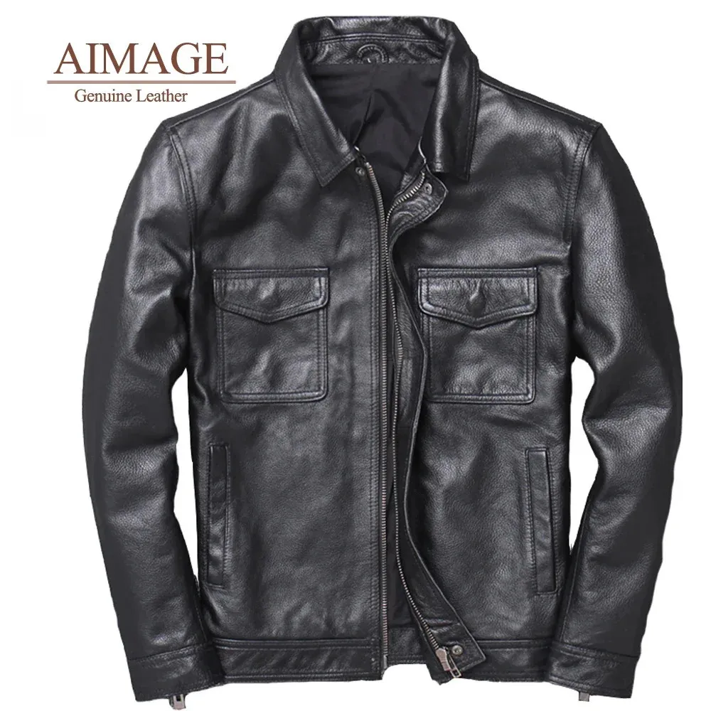 Mens Denim Jacket 2024 Leather Bomber True S7XL Retro... From ...