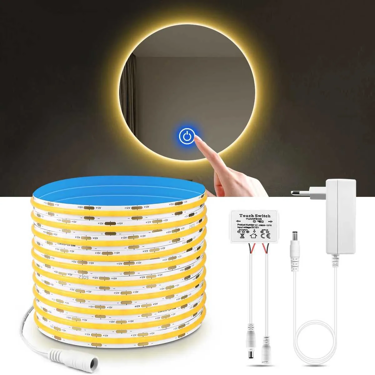 DHgate.com:DC12V Dimmable Bathroom Vanity Mirror Light with Touch ...