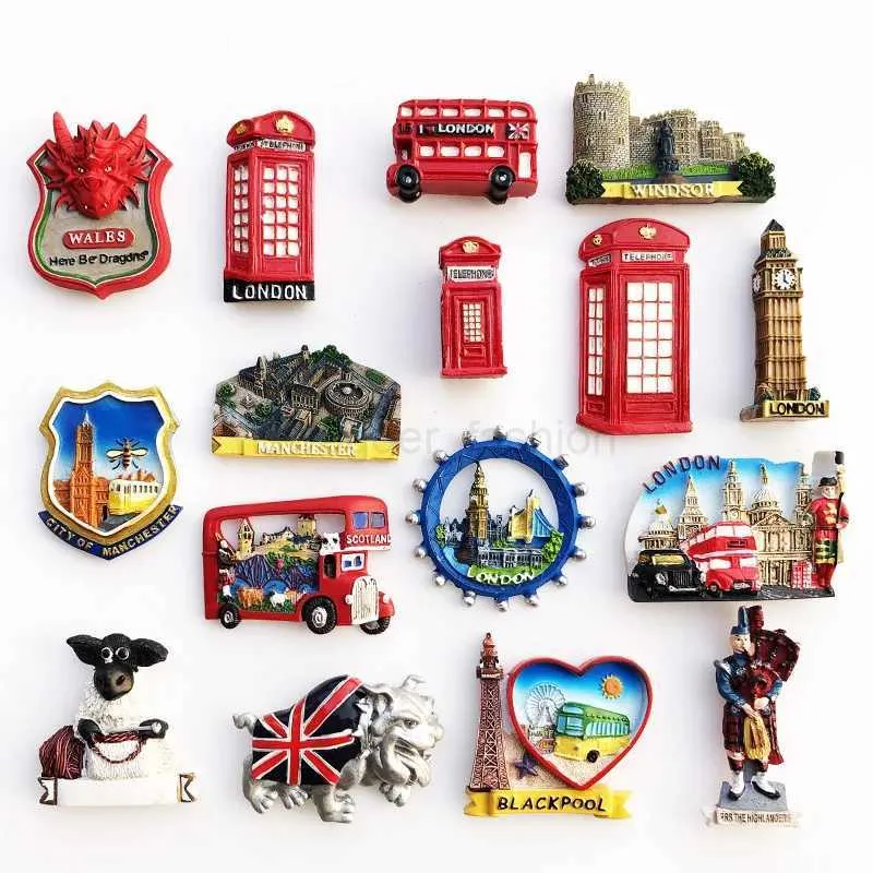 London & Europe 3D Fridge Magnets - Tourism Souvenir Collection - Shop ...