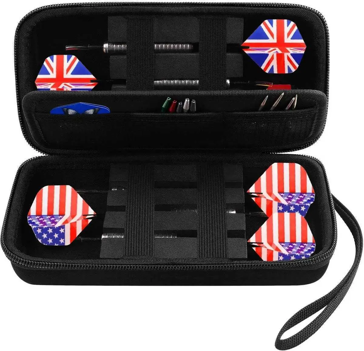 DHgate.com:Dart Case Holder for 6 Steel and Soft Tip Darts with Storage ...