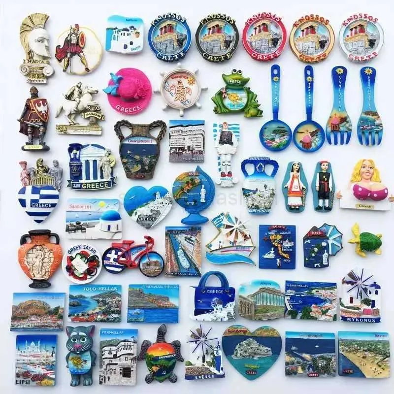 Greece Fridge Magnets Kos Zakynthos Lipsi Crete Corfu Aphrodite ...