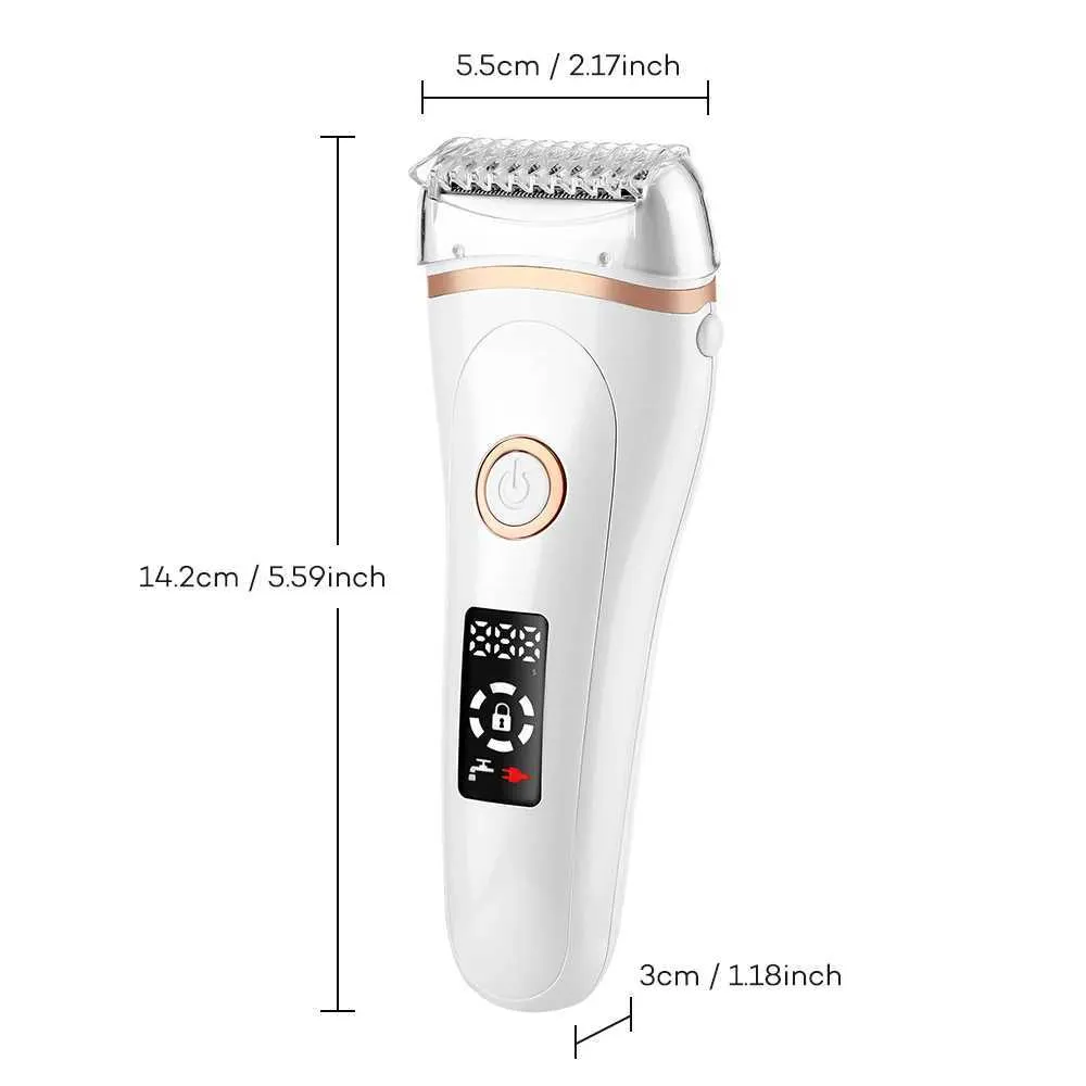 Lady Shaver Bikini Trimmer Rechargeable Women's Hair Shaver For Legs ...