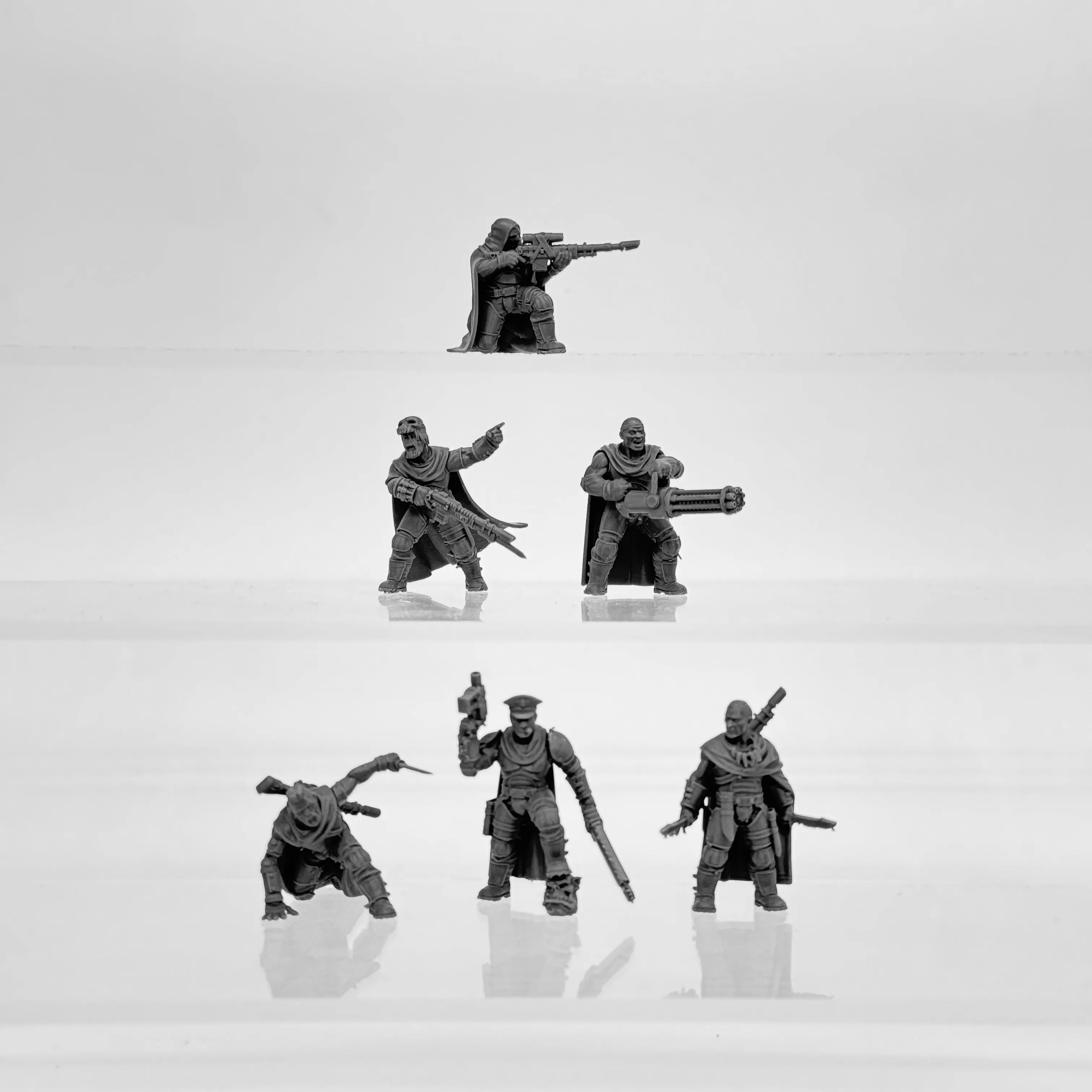 DHgate.com:Unpainted 28mm National Guard Hunters Resin Miniature ...