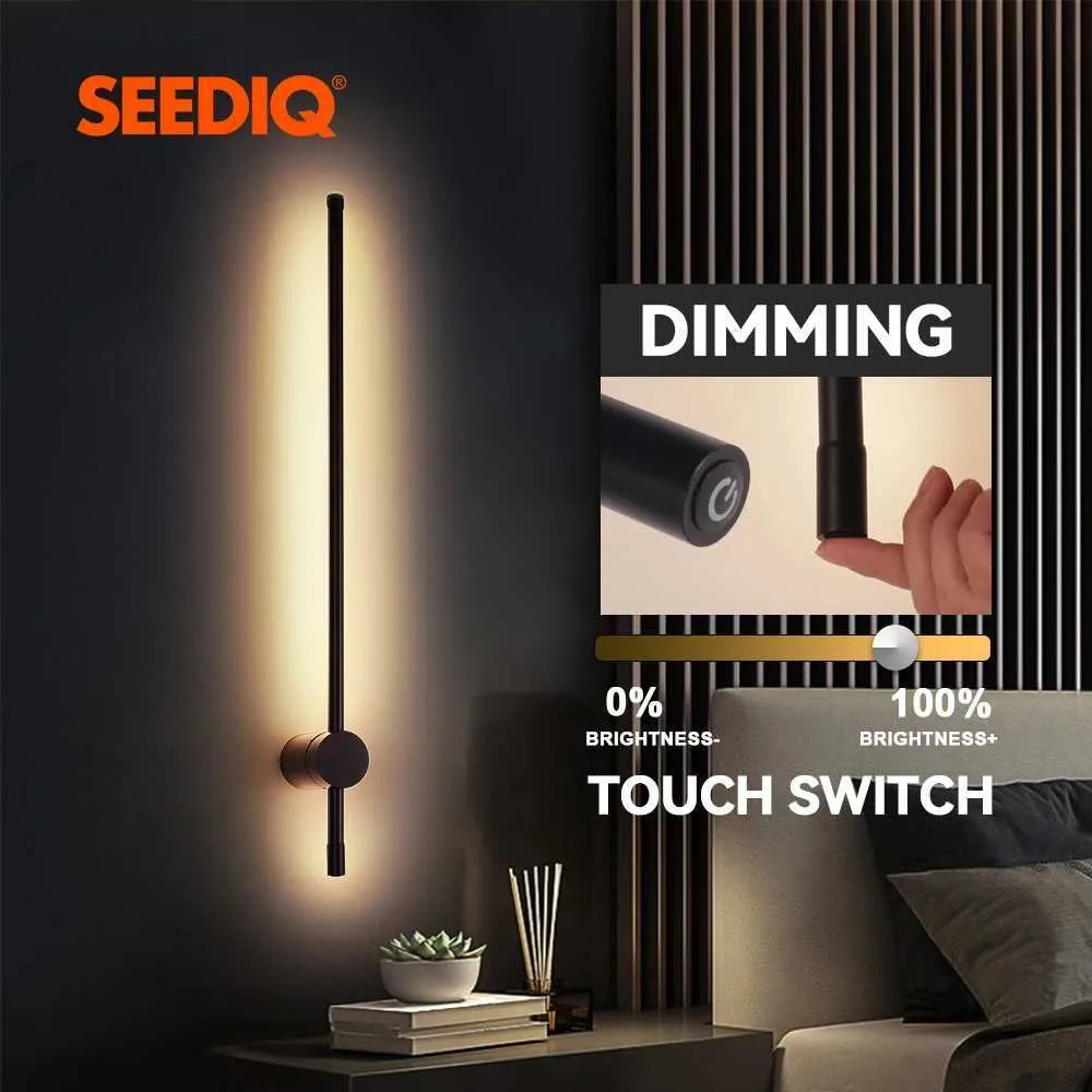 DHgate.com:Modern LED Wall Light Fixture: Touch Switch, Long Design ...