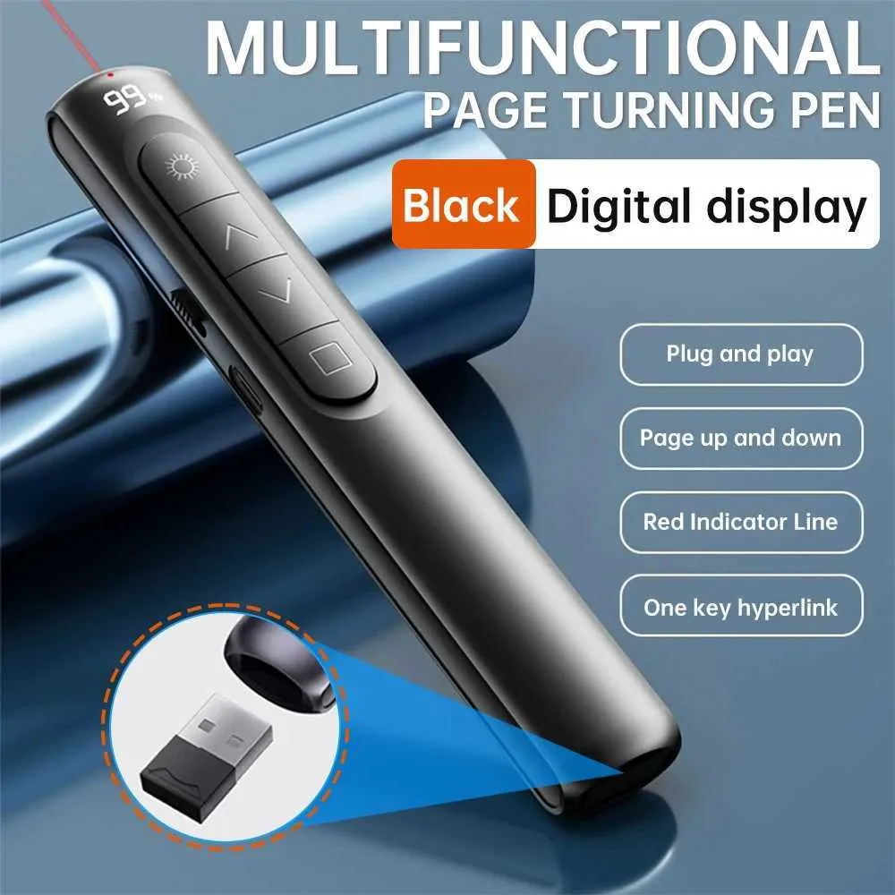 DHgate.com:Rechargeable Wireless Presenter Pen with USB Laser Pointer and PPT Page Turner for ...