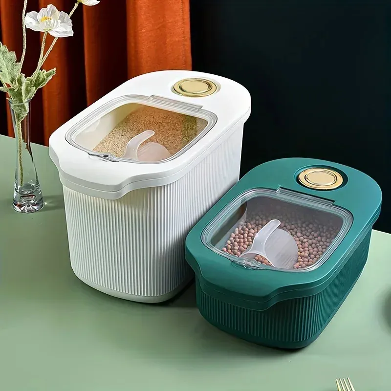 Dog Food Storage Container, Ceramic Food Containers With Lids Large ...