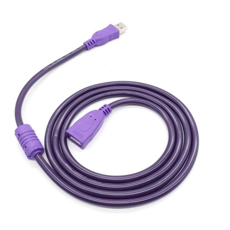 Purple USB Extension Cable: Plug & Extend for Cameras, Network Cards ...