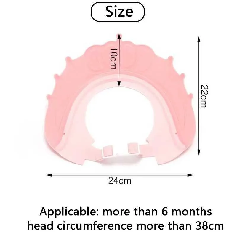 Adjustable Baby Shower Cap: Soft, Safe & Waterproof - Protects Eyes ...