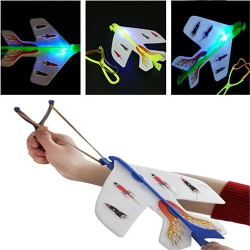 Foam Glider Slingshot Airplane Model Toys For Kids Outdoor Interactive ...