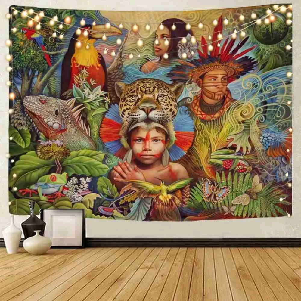 Native People tapestry wall hanging - Primitive Tribes, Witches, and ...