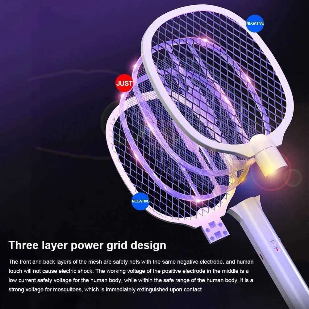 DHgate.com:2-in-1 Mosquito Killer Racket Portable Bug Zapper & Electric ...