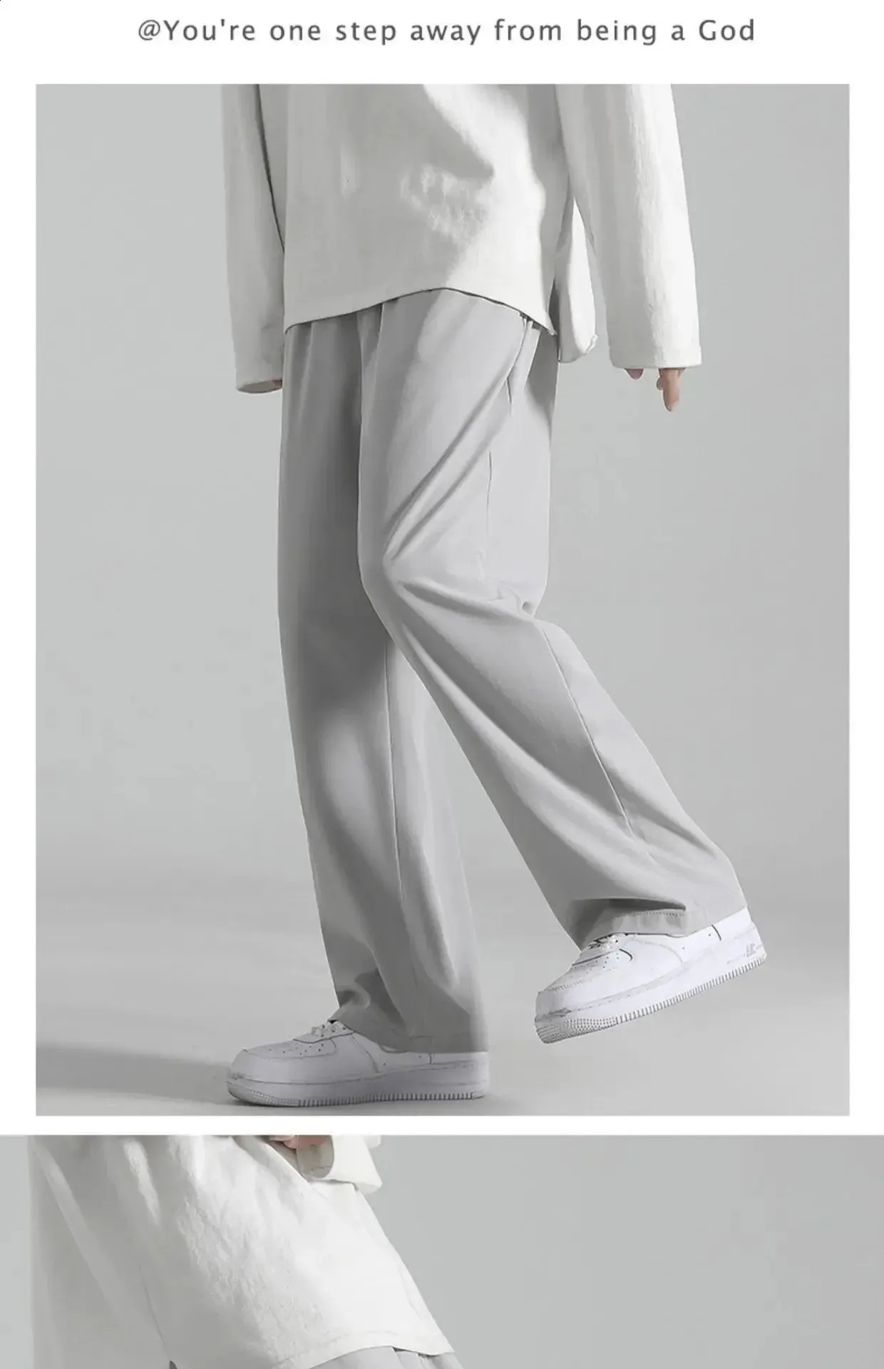 Mens Ice Silk Pants: Loose Fit, Wide Leg, Casual Sweatpants - Shop Now ...