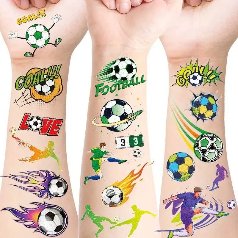 Waterproof Soccer Fan Soccer Temporary Tattoos 10 Sheets For Children ...