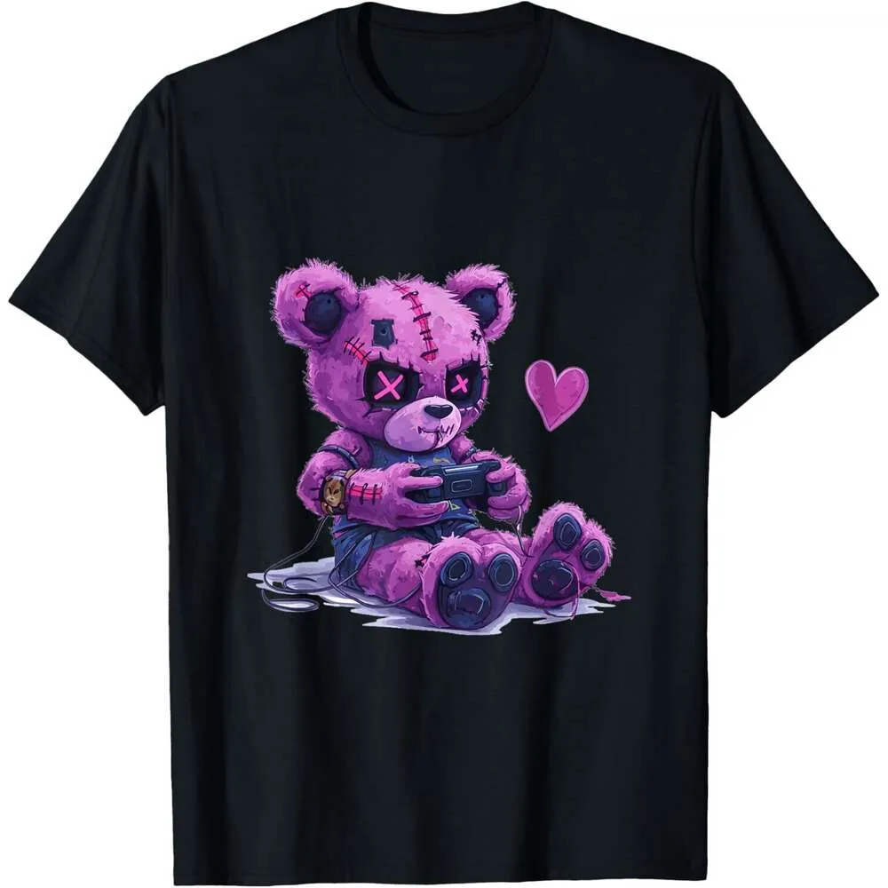 Wholesale Gamer Teddy Bear Graphic T Shirt Cute Creepy Kawaii... From ...