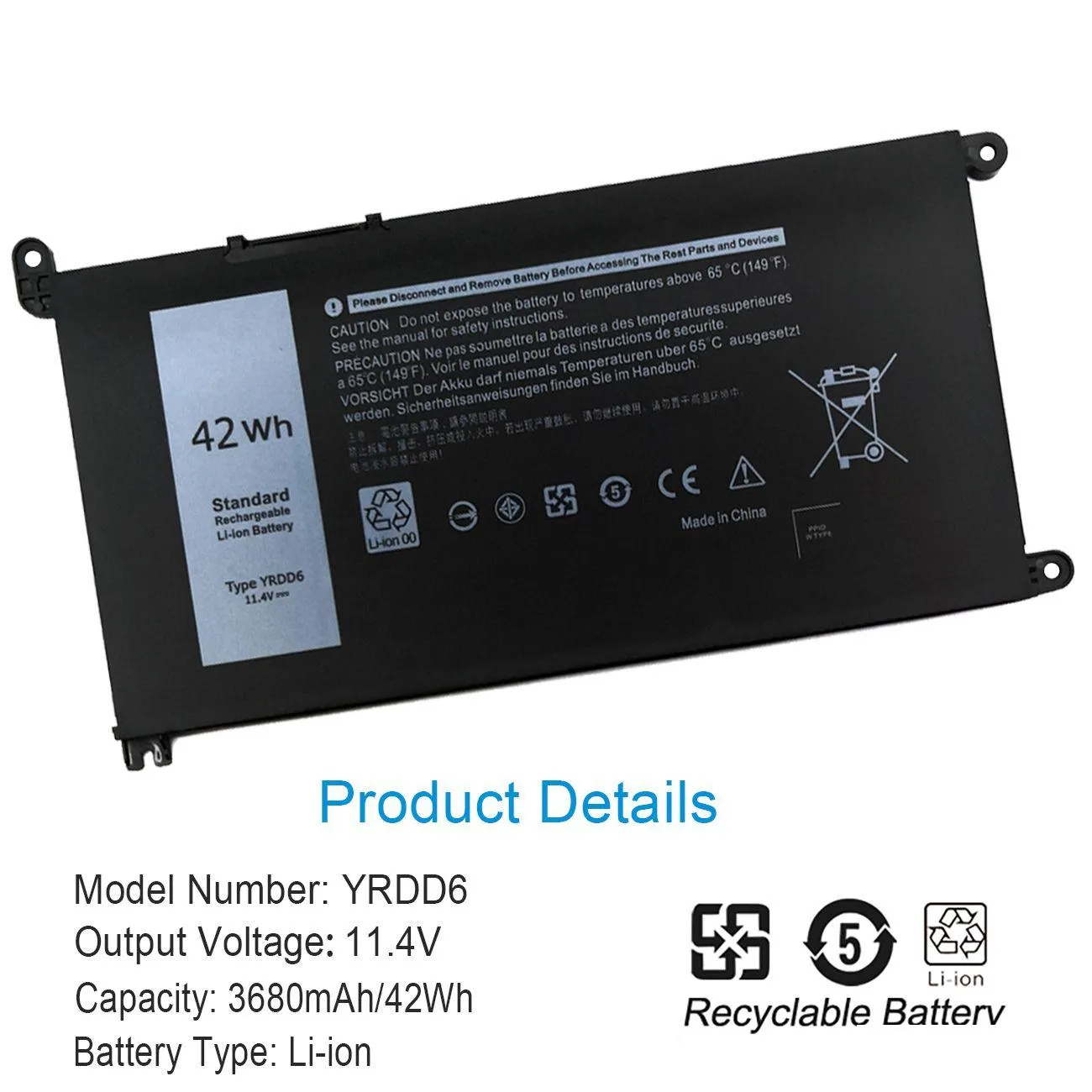 DHgate.com:Tablet Pc Controllers Nobi Yrdd6 Laptop Battery For Dell ...
