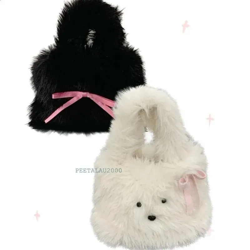 Plush Y2K Mini Bag with Bow Detail - Chic & Soft Handle, Shop Now! Best ...