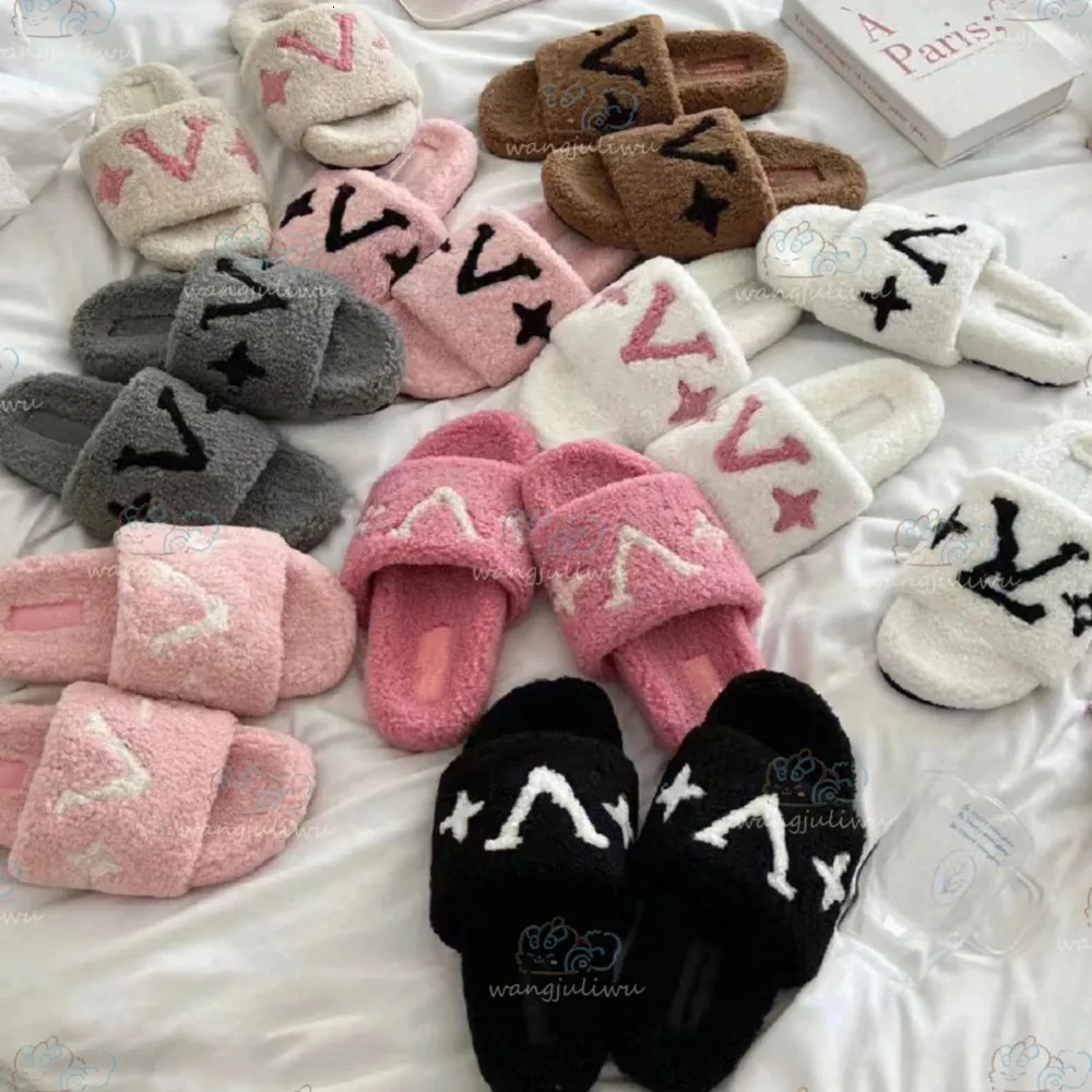 Luxury Wool Slippers for Women - Designer Slides, Trendy Fashion, Warm ...