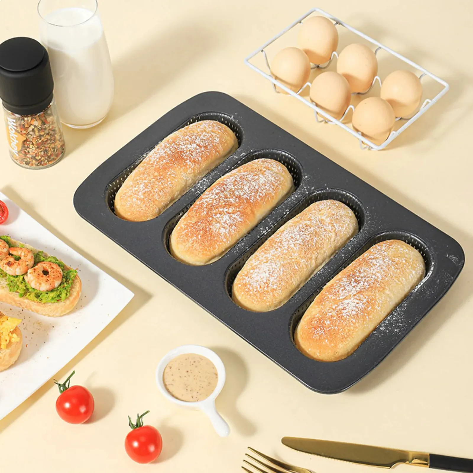 Long French Toast and Mini Dog silicone baking molds for Home Baking ...