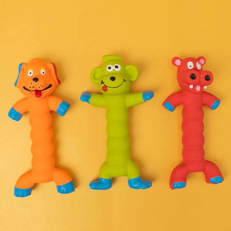Dog Squeaky Rubber Toys Latex Chew Puppy Sound Toy Bite Resistant Pet ...