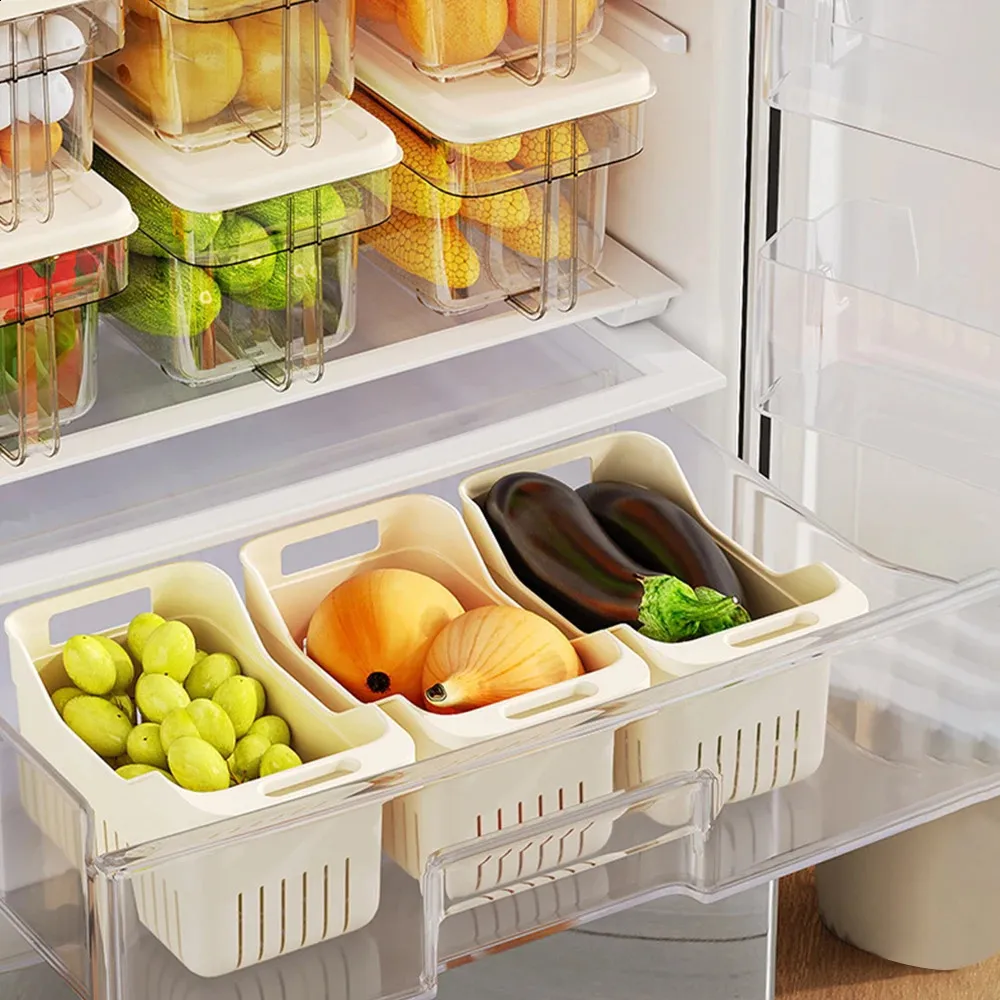 Leak Proof Refrigerator Storage Box - Keep Veggies Fresh! Vegetable ...