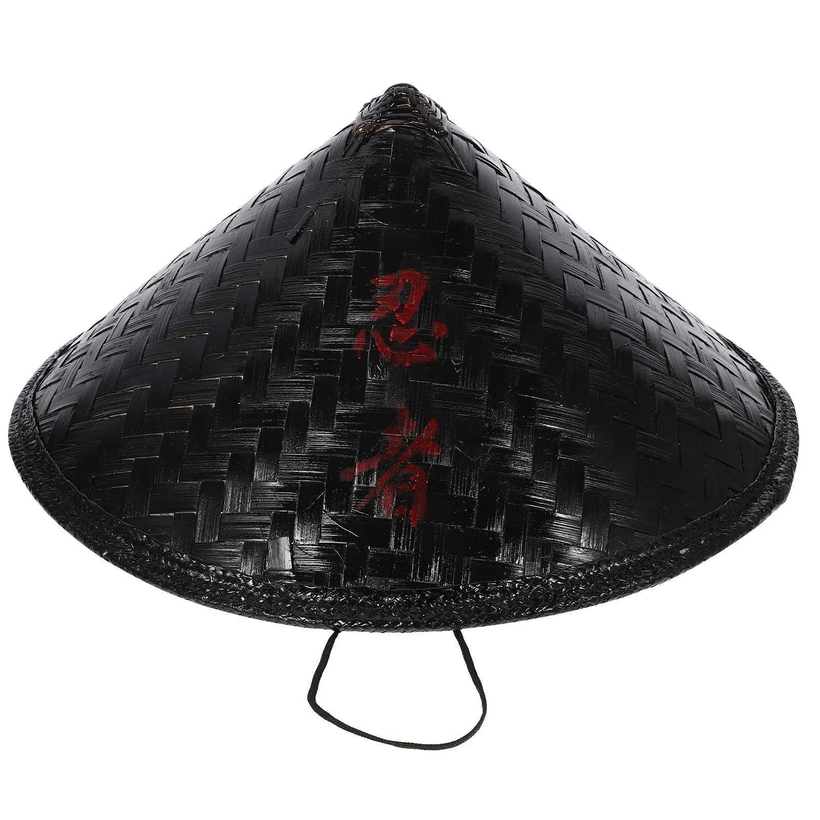 Cosplay Ninja Hat Japanese Men Asian Conical Hats Bamboo Samurai ...