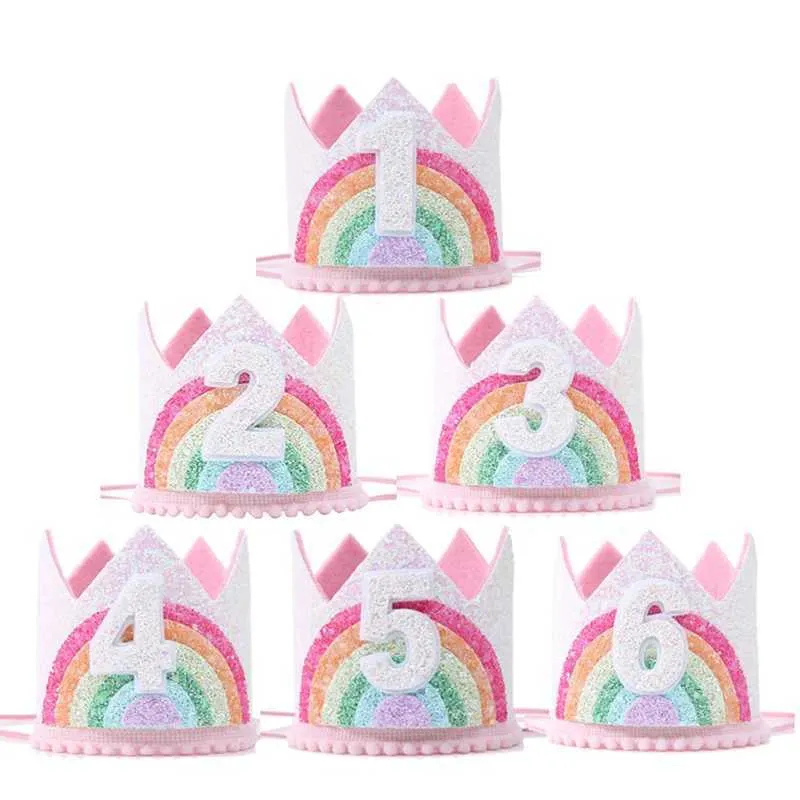 Unicorn Headband, Flower Headband Crown: Festive Felt Party Hat For ...