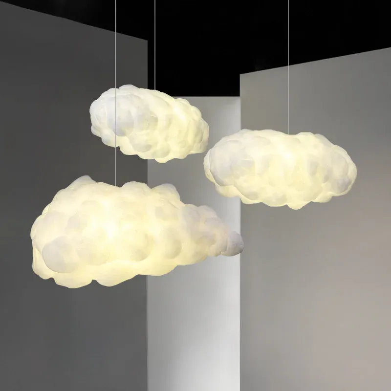 Designer Cloud Pendant Lights Silk Cotton LED Lamp... From Hongpu, $60. ...